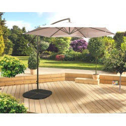 Pagoda 3m Overhang Parasol Beige – Whitakers Garden Centre
