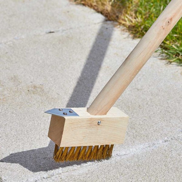 Wire brush for garden store
